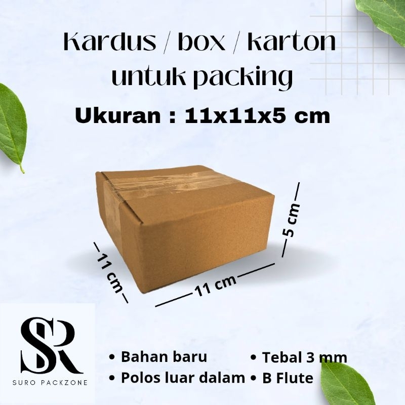 Jual Kardus Packing Ukuran 11x11x5 cm / Box Packing / Karton Packing ...