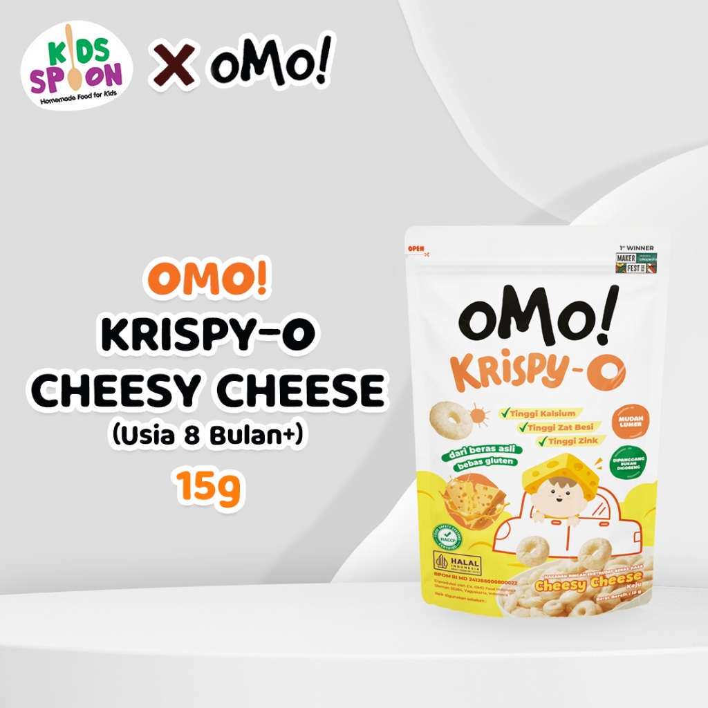 Jual OMO! Krispy O Rasa Cheesy Cheese 15gr - Snack 8 bulan+ | Shopee ...