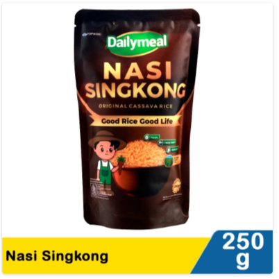 Jual daily meal nasi singkong 250g | Shopee Indonesia