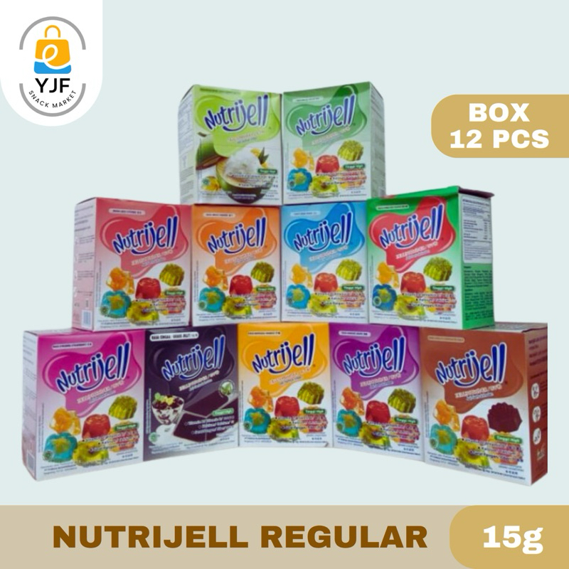 Jual Nutrijell Agar Rasa REGULAR 15g/30g BOX isi 12PCS / Agar Agar ...