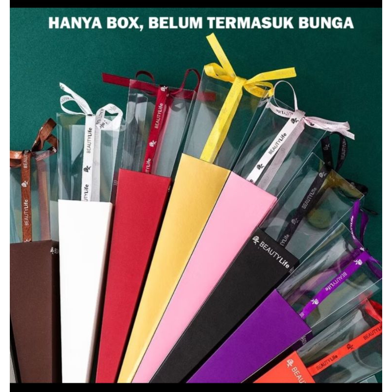 Jual Single Rose Box (HANYA BOX SAJA) /Plastik Bunga Satuan/Kertas ...