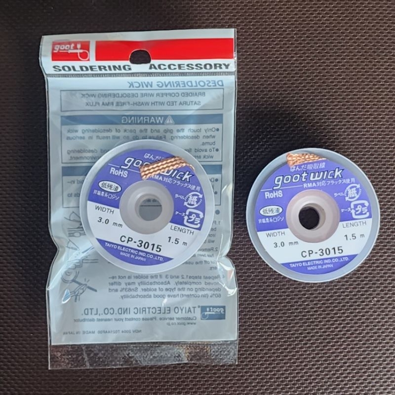 Jual SOLDER GOOT WICK CP 3015 (Made in Japan) | Shopee Indonesia