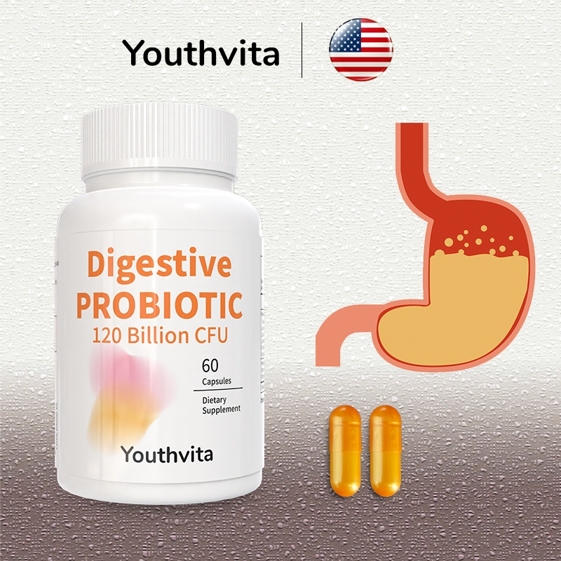 Jual Youthvita probiotik dan prebiotik 120 Billion CFU, probiotics 60 ...
