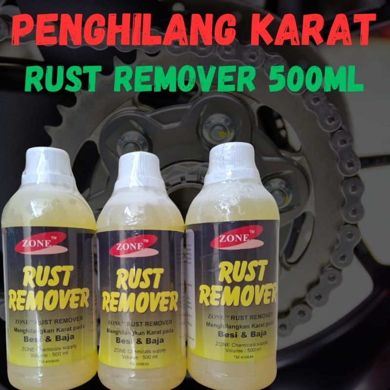 Jual Rust Remover Penghilang karat besi baja Crome Zone rust remover 500ml | Shopee Indonesia