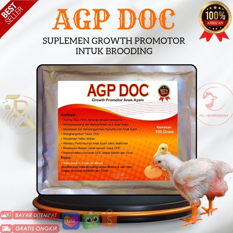 Jual AGP DOC- growt promotor - suplemen brooding - vitamin brooding ...