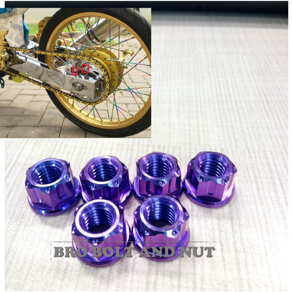 Jual Mur Titanium Nap Gear Vixion Scorpio Ninja RR Satria Fu Suzuki ...