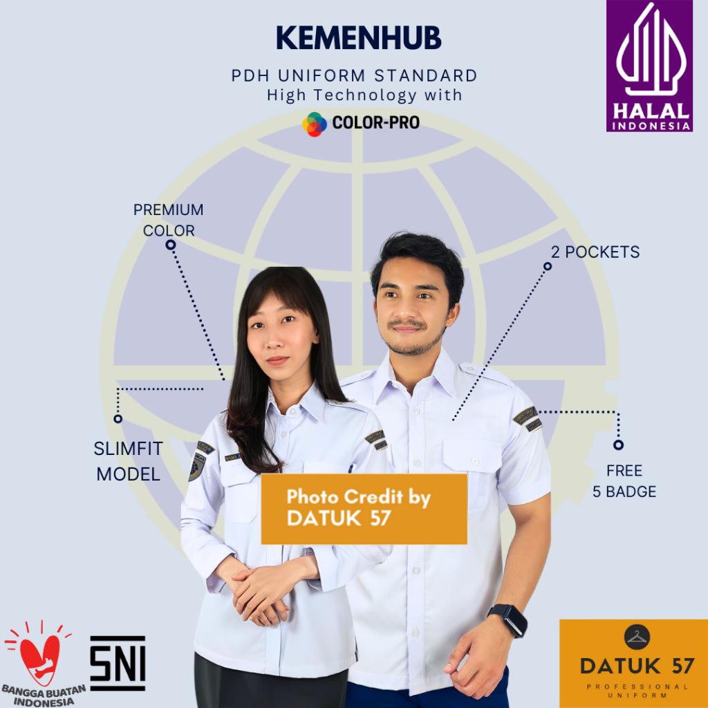 Jual Original Premium by Datuk57 : Seragam Kemeja PDH Dishub Kemenhub ...