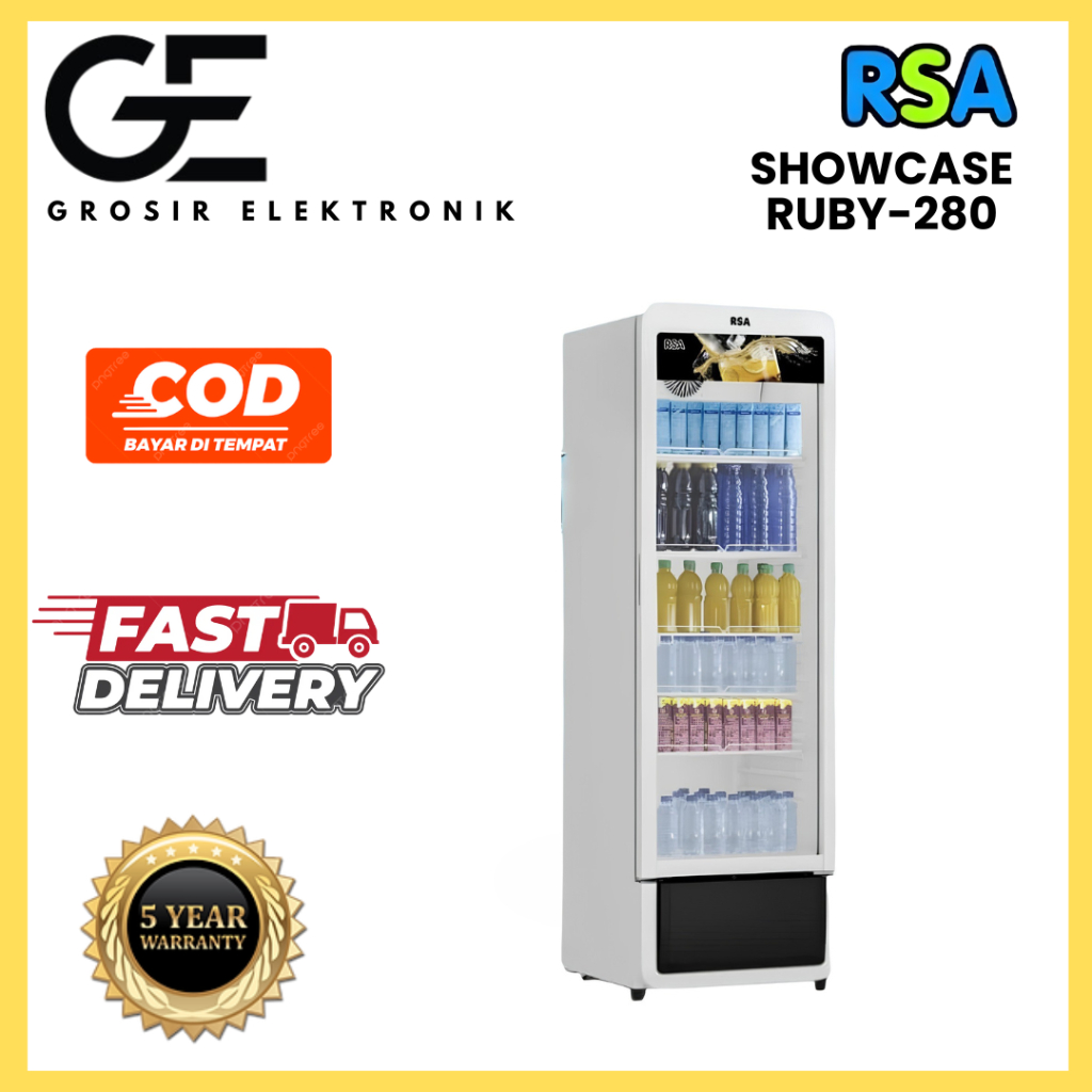 Jual SHOWCASE RSA RUBY-280 KAPASITAS 280 LITER GARANSI RESMI | Shopee Indonesia