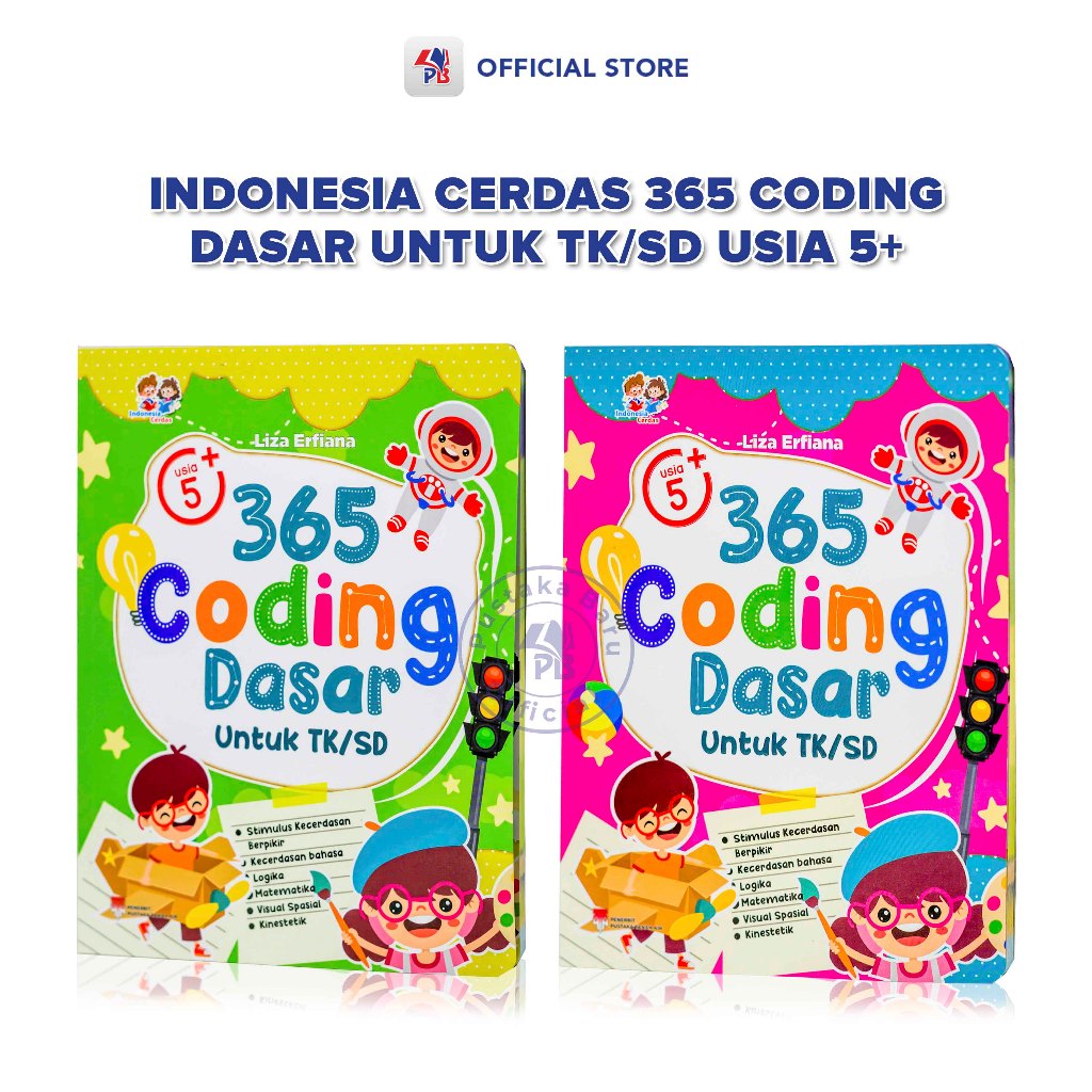 Jual Buku Indonesia Cerdas : 365 Coding Dasar Untuk TK/SD Usia 5 ...
