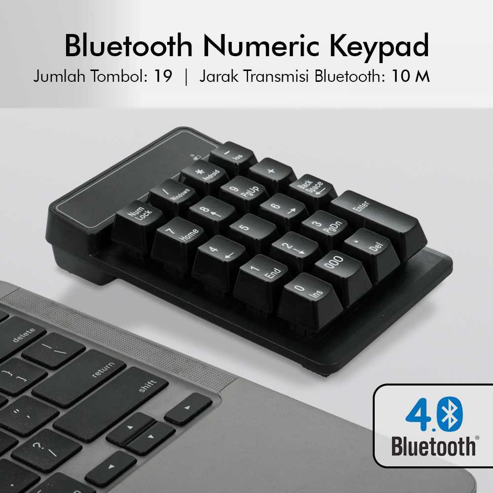 Jual keyboard angka Numeric Keypad Numpad Bluetooth 4.0 - E094BT ...