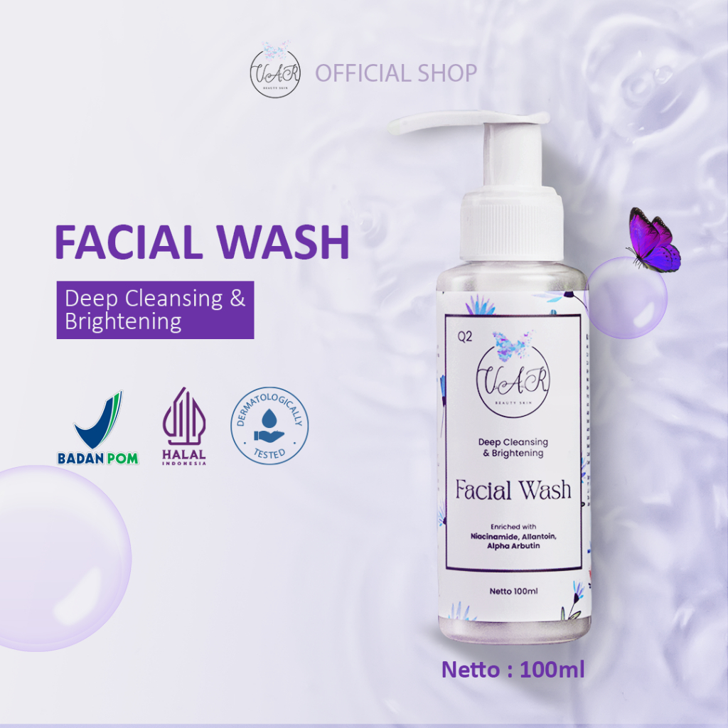 Jual VAR Beauty SKIN - Facial Wash Brightening 100ml | Deep Cleansing & Brightening | Shopee ...