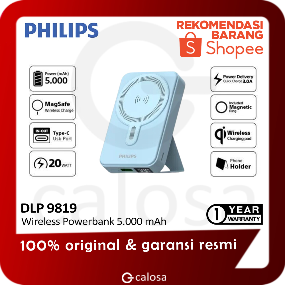 Jual Philips DLP9819 Powerbank 5000 mAh 15 W / DLP 9819 | Shopee Indonesia