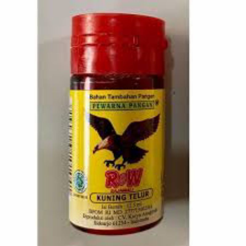 Jual RW PEWARNA KUNING TELUR / PEWARNA KUNING Ukuran 12.5 ml dan 30 ml ...