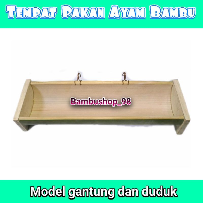 Jual TEMPAT PAKAN AYAM BAMBU RAMAH LINGKUNGAN DAN AWET | Shopee Indonesia