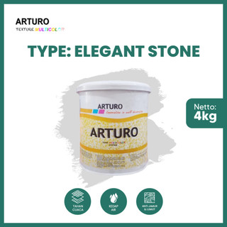 Jual ARTURO Cat Texture Type Arturo Elegant Stone 4KG (GLN) – Cat ...