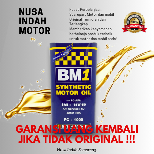 Jual Oli BM1 4T SAE 15W-50 matic 10W-30 0.8/1Ltr | Shopee Indonesia