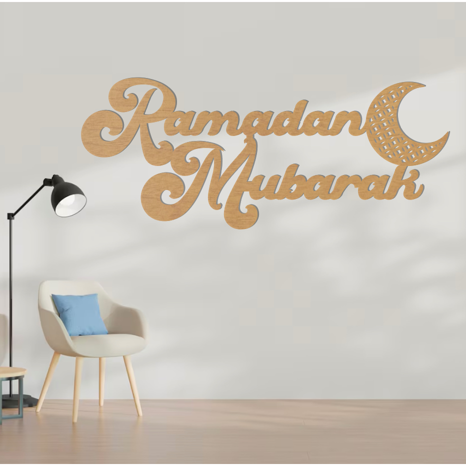 Jual Backdrop Ramadan Mubarak Bulan Ramadhan Lebaran Hiasan Dinding ...