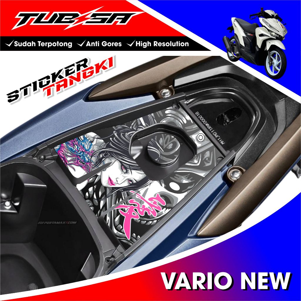 Jual (COD)STIKER TANGKI BENSI VARIO 125 CBS ISS PREMIUM STICKER TANGKI ...