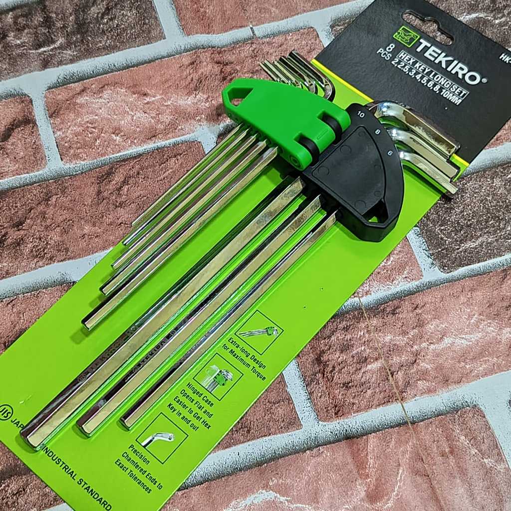 Jual TEKIRO KUNCI L SET 8 PCS MM (PANJANG) / Hex Key Set Long Tekiro ...