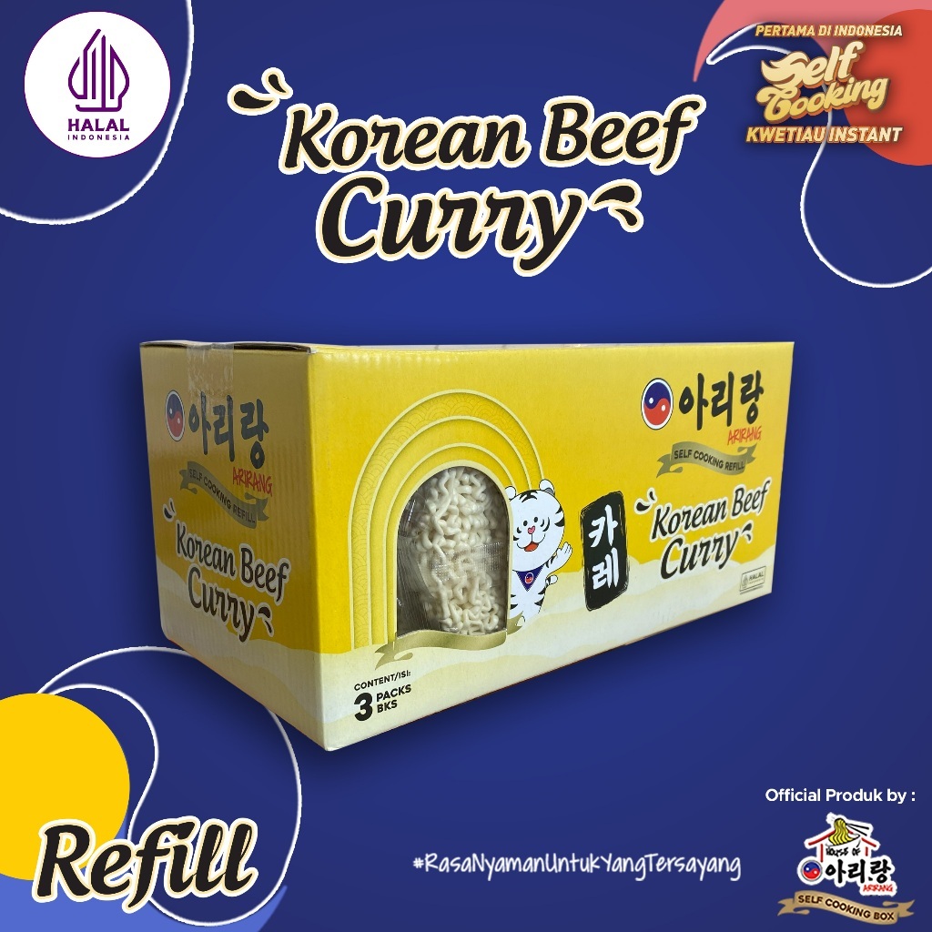 Jual [FLUSH OUT] Arirang Self Cooking Refill Korean Beef Curry 480gr ...