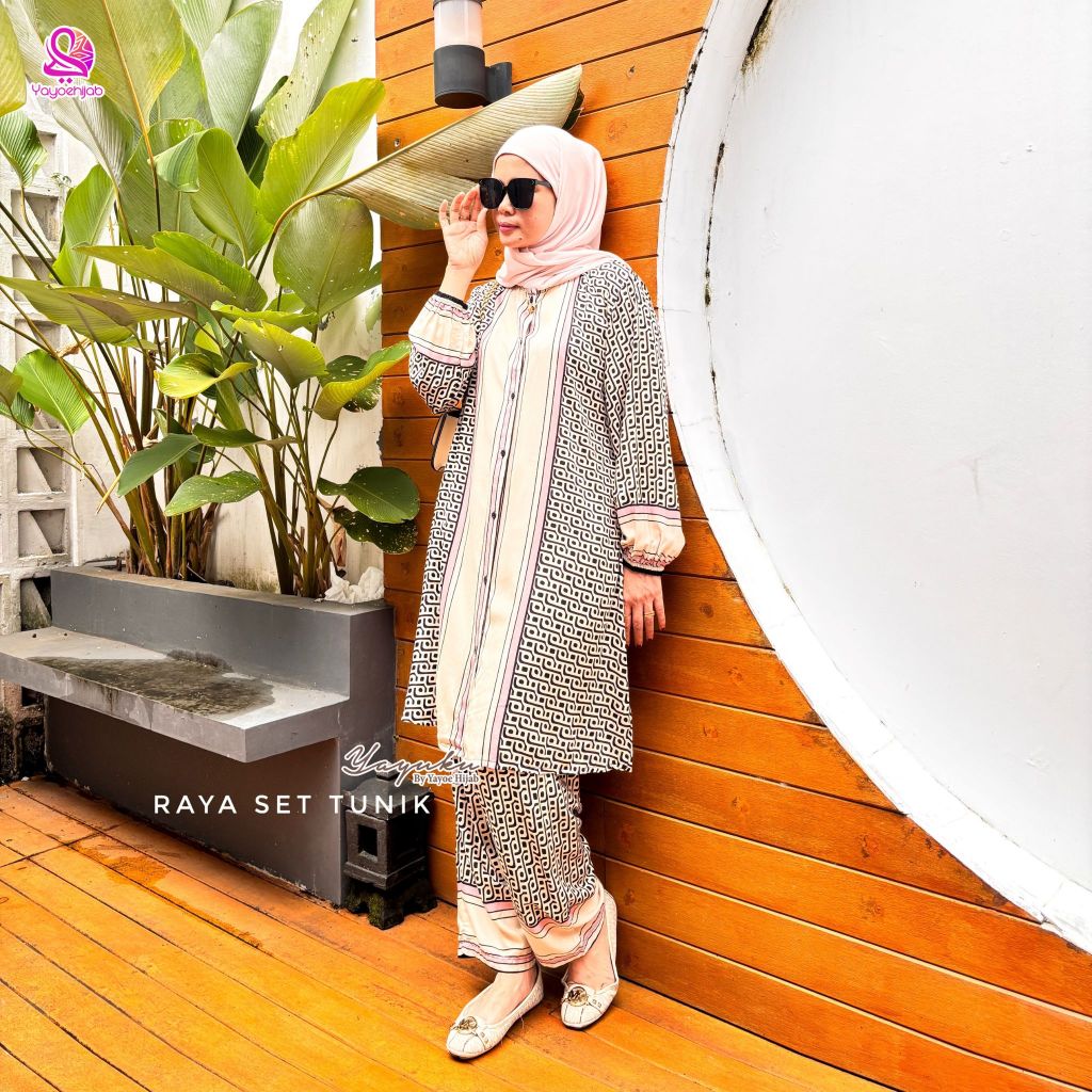 Jual Raya Setelan Tunik Wanit Terbaru Muslim Modern Kekinian Best ...