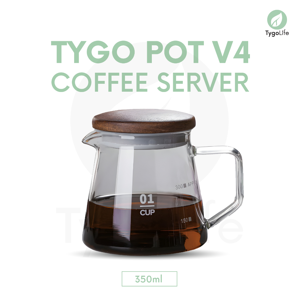 Jual TYGO POT V4 COFFEE SERVER POUR OVER V60 DRIP BOROSILICATE GLASS ...