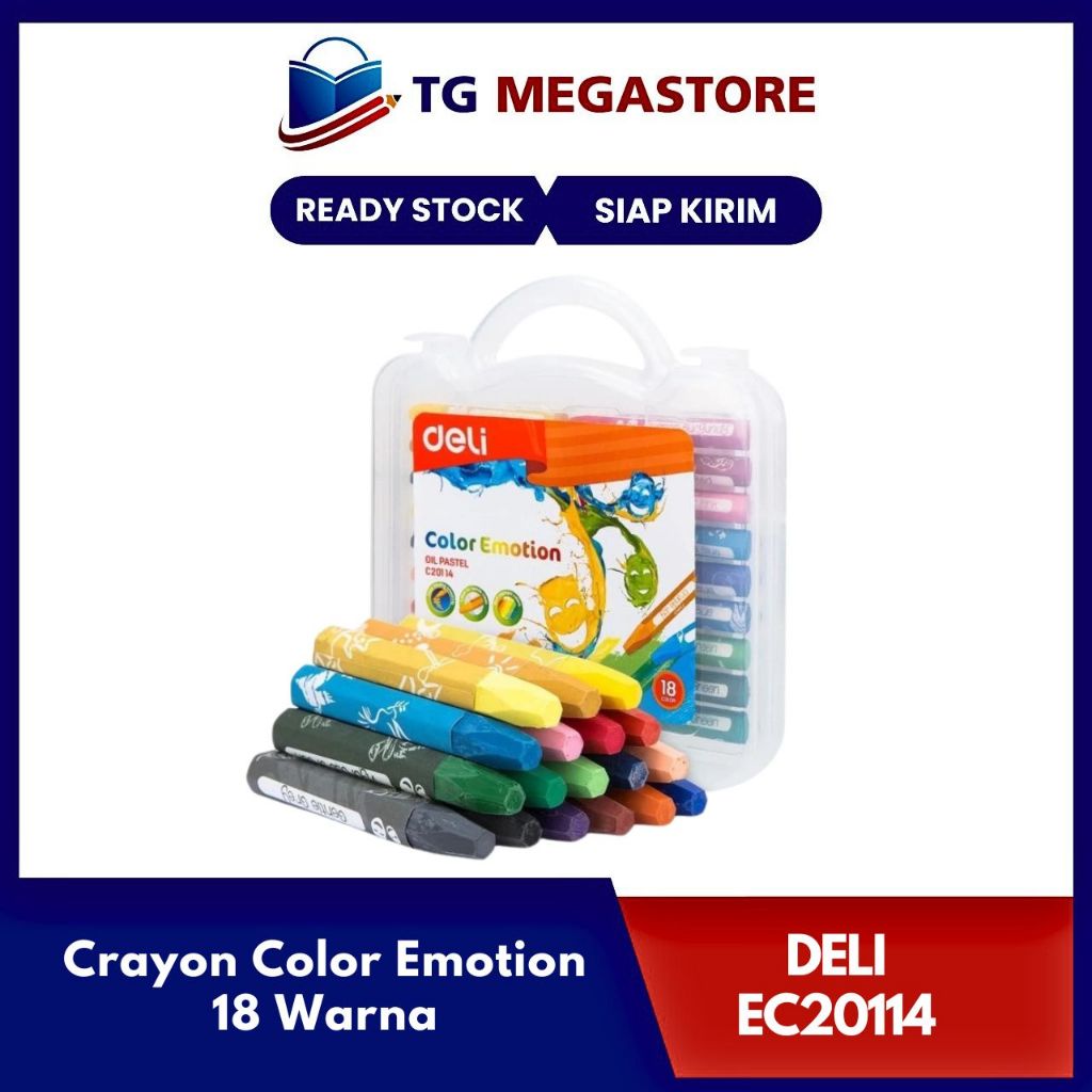 Jual Crayon Deli Color Emotion 18 Warna - EC20114 | Shopee Indonesia