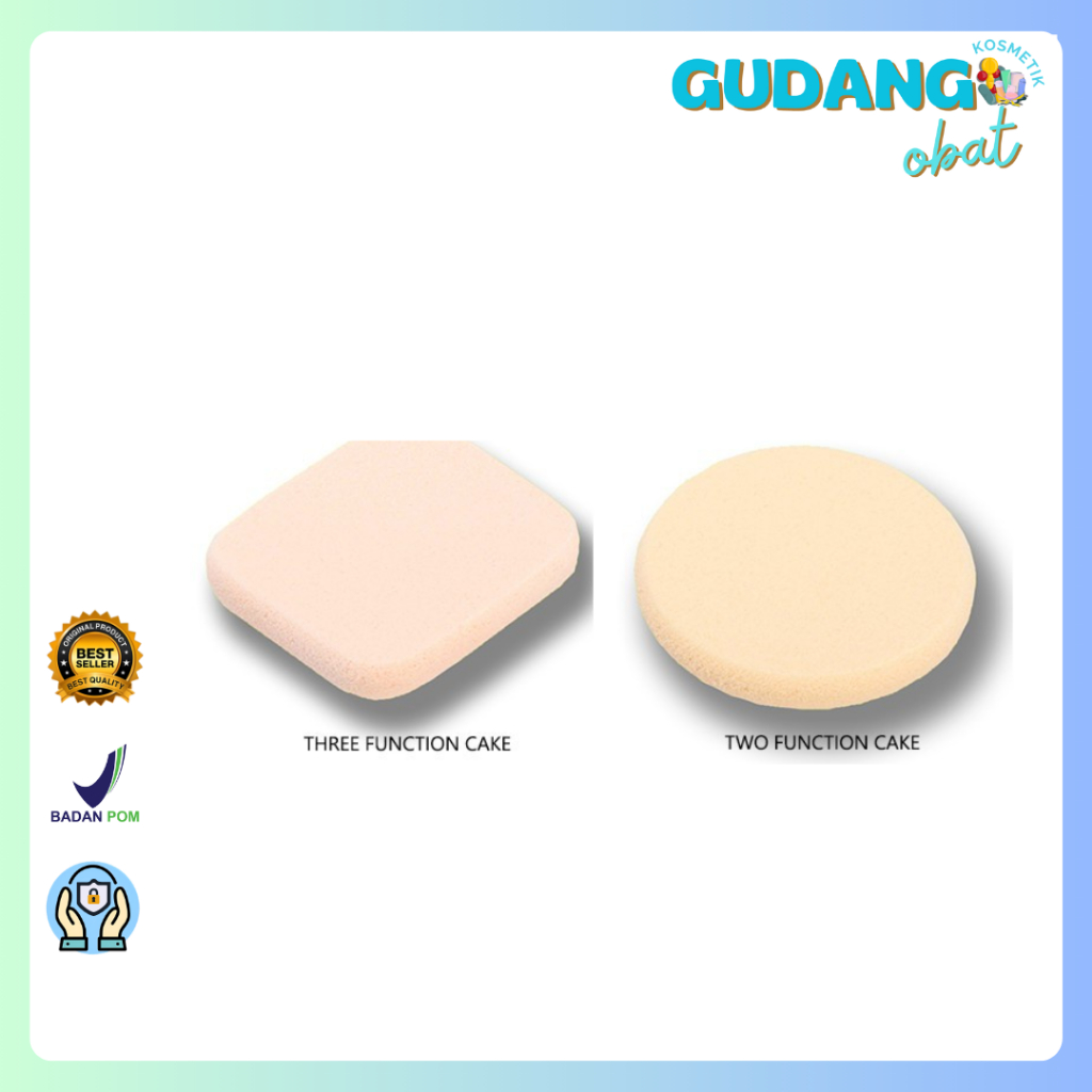 Jual X-Pert Puff Two Function Cake Bulat, X-Pert Puff Three Function ...