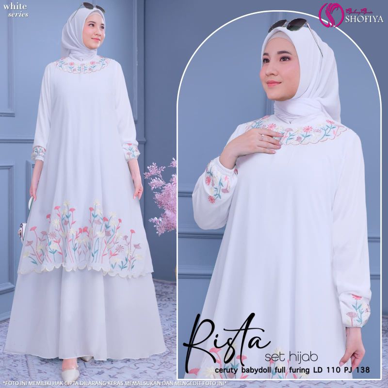 Jual [NEW] GAMIS SET HIJAB RISTA BY SHOFIYA // FASHION MUSLIM KEKINIAN ...