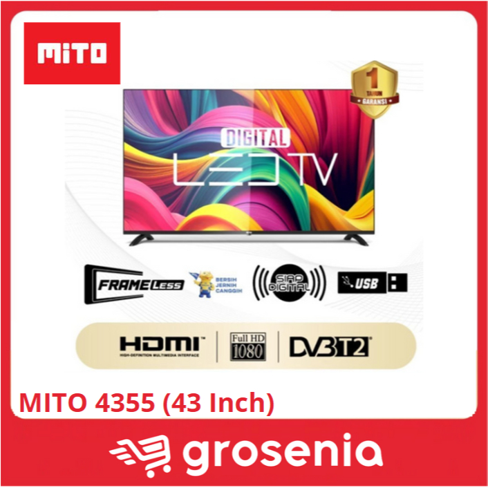 Jual MITO LED TV 43inch Full HD Digital 4355 DTV | Shopee Indonesia