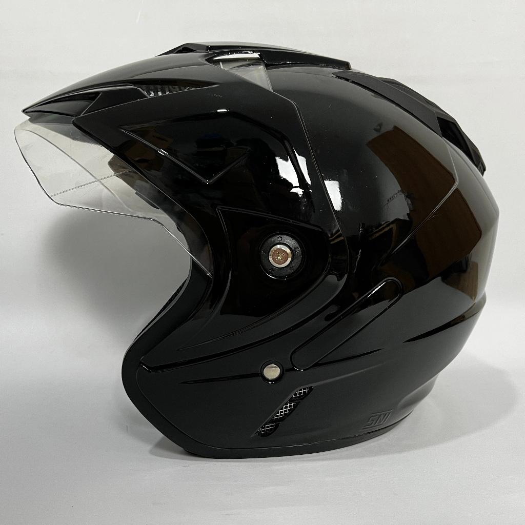 Jual Helm CRX Arrow-1 (One) Hitam Glossy - Single Visor Helem SNI ...