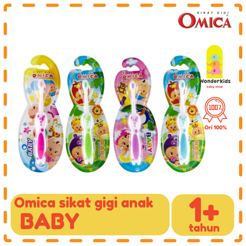 Jual WONDERKIDS II Omica Sikat gigi anak Baby (1+tahun) | Shopee Indonesia