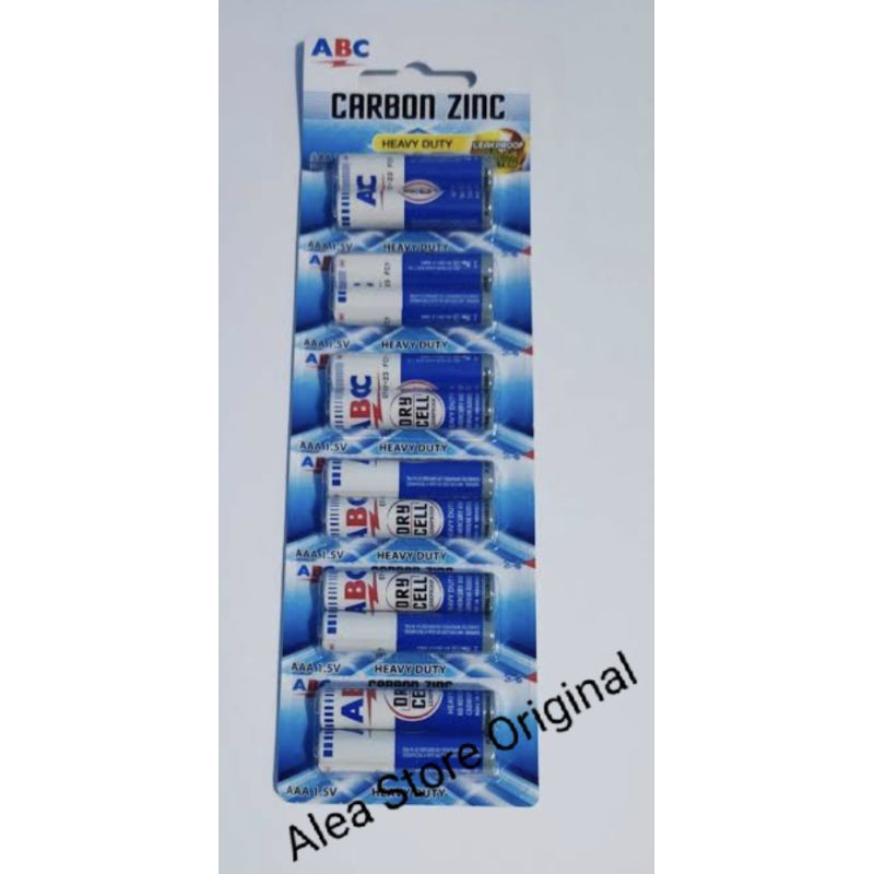 Jual BATERAI ABC BIRU AAA / A3 ISI 12 PCS / 1 RENCENG | Shopee Indonesia