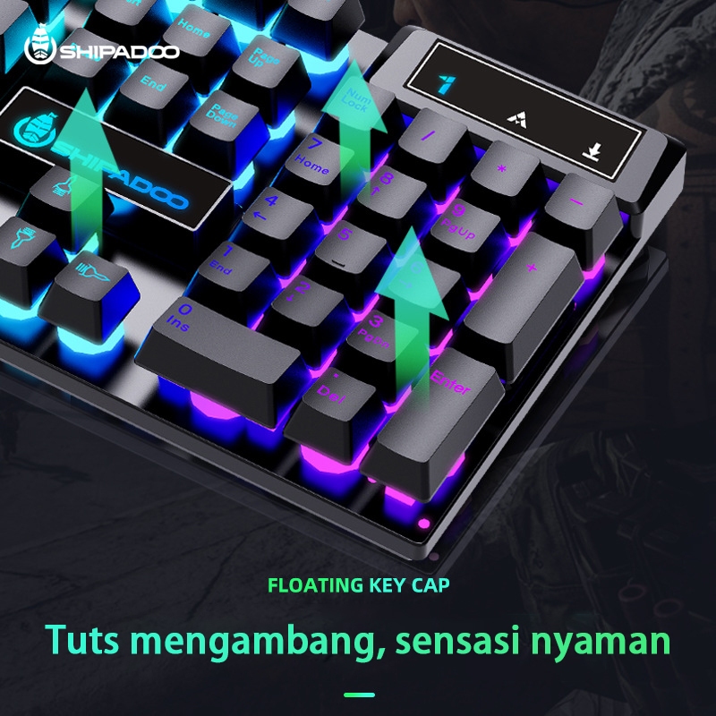 Jual Kombo Keyboard & Mouse Gaming RGB – Keyboard Mekanikal 104 Keys ...