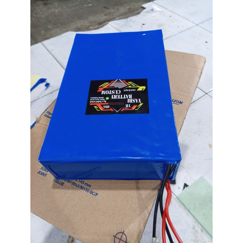 Jual battery lifepo4 12volt 50ah 4s1p cell pouch | Shopee Indonesia