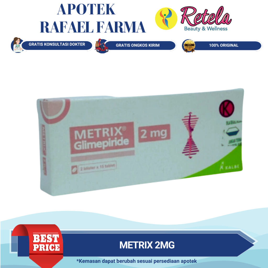 Jual METRIX 2 MG BOX 30 TABLET ORIGINAL | Shopee Indonesia