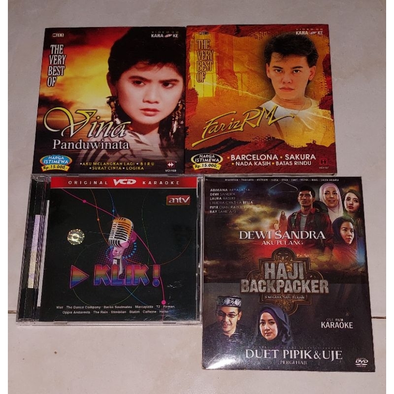 Jual vcd dan dvd Karaoke Indonesia VINA PANDUWINATA-The Very Best Of / FARIZ RM-The Very Best Of ...