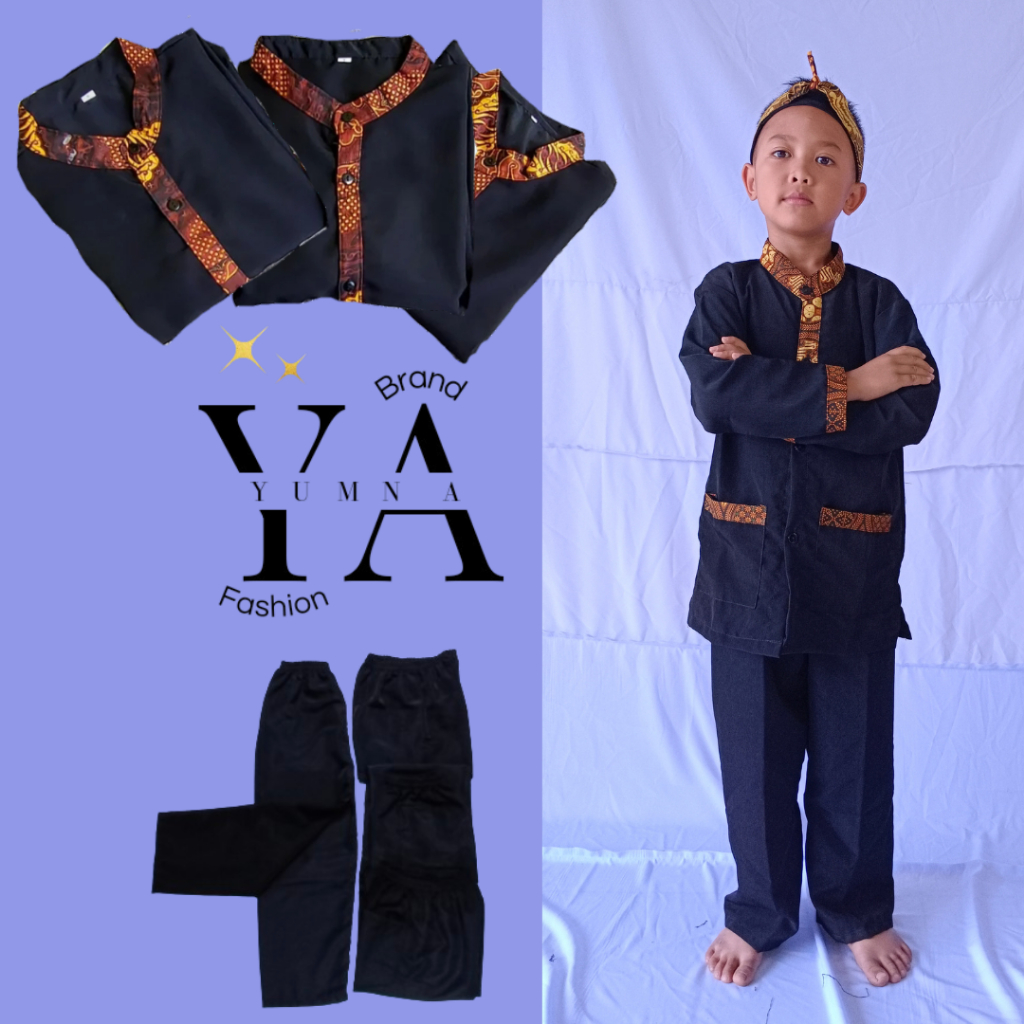 Jual Setelan Pangsi Motiv Batik Anak /setelan baju pangsi ANAK TK dan ...