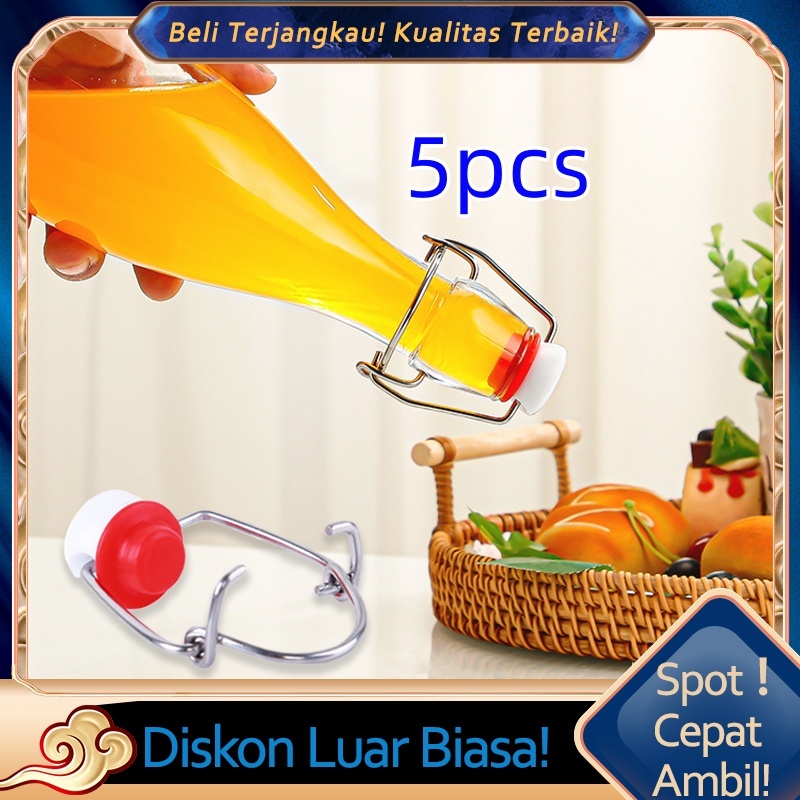 Jual 5pcs Sumbat Botol Kaca Tutup Botol Kaca Ayun Tutup Botol | Shopee ...