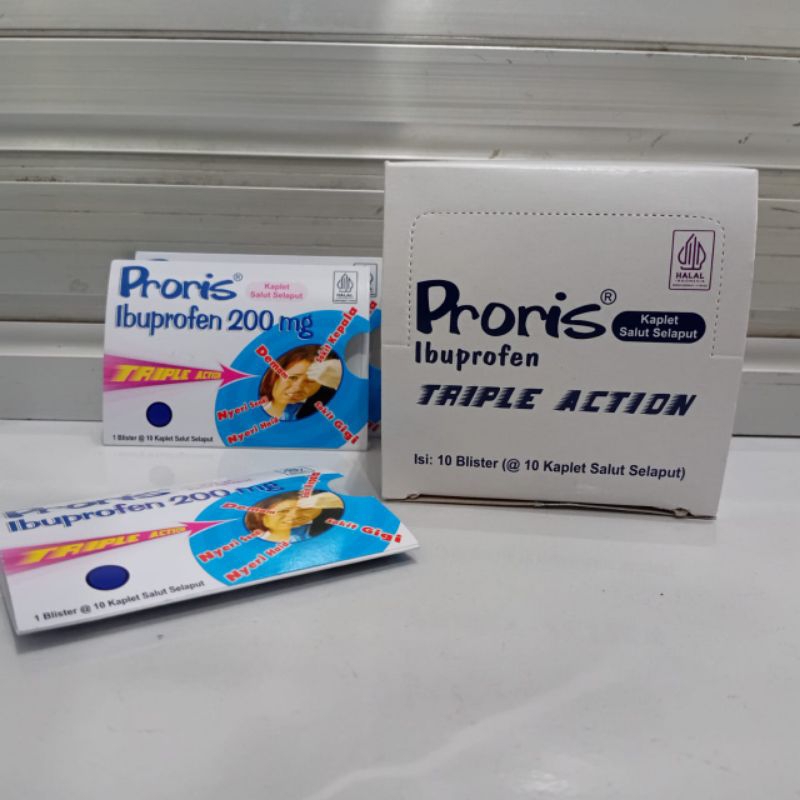 Jual PRORIS Kaplet Triple Action - demam, sakit kepala, sakit gigi ...