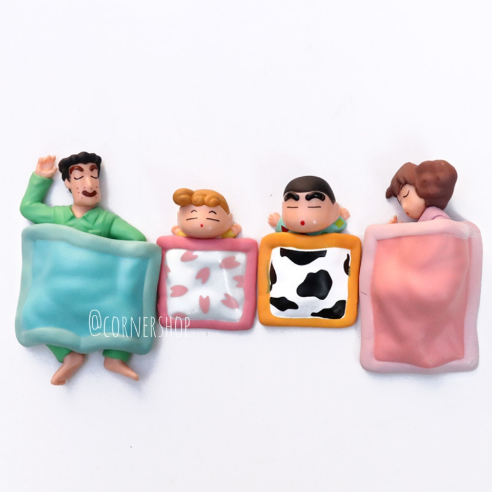 Jual [CornerShop] Figurine Shinchan isi 4 Sleep Action Figur Miniatur ...