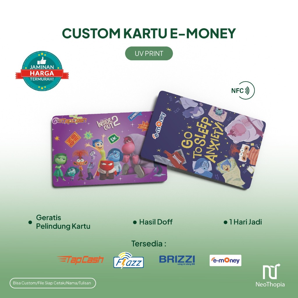 Jual Kartu Elektronik eMoney / Brizzi / E-Money / Flazz Gen 2/ eToll ...