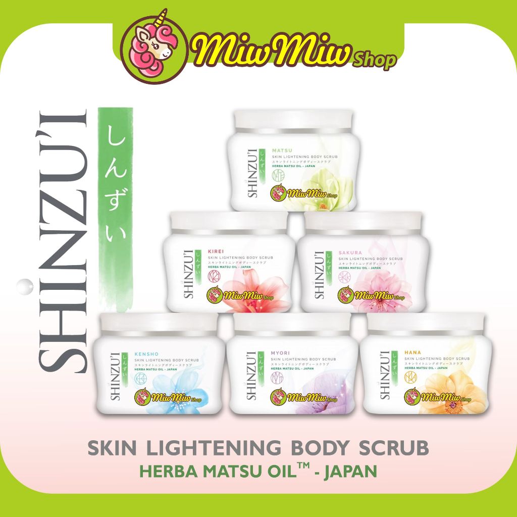 Jual SHINZU'I Skin Lightening Body Scrub (Lulur Shinzui) - Matsu/ Hana ...