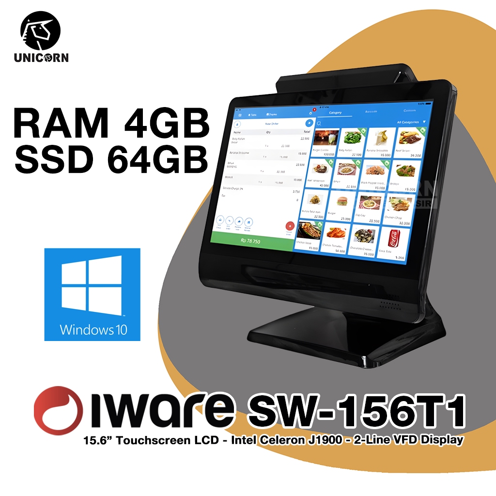 Jual All in One PC POS Kasir Touchscreen Windows - IWARE SW156T1 SW-156T1 | Shopee Indonesia