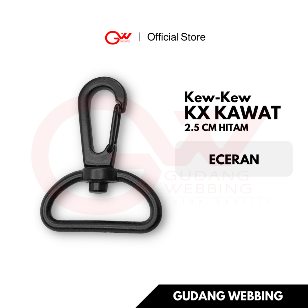 Jual ( ECERAN ) KX KAWAT 2.5cm HITAM | KEW KEW 25MM BESI | PENGAIT ...