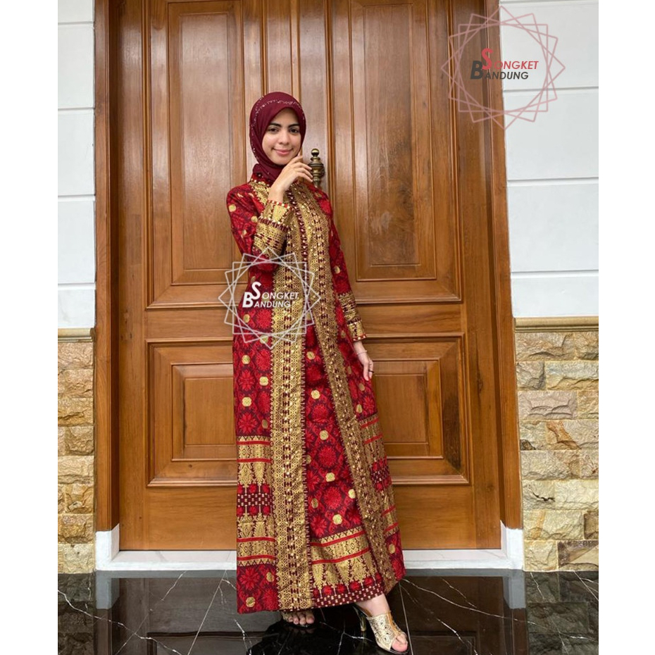 Jual AMEENA GAMIS SONGKET PALEMBANG BATIK JUPRI ADA KEMEJA COUPLE DAN ...