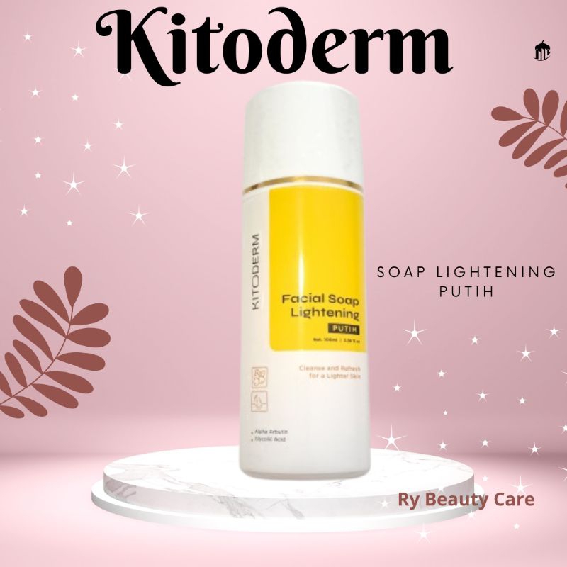 Jual kitoderm facial soap lightening putih 100 ml | Shopee Indonesia