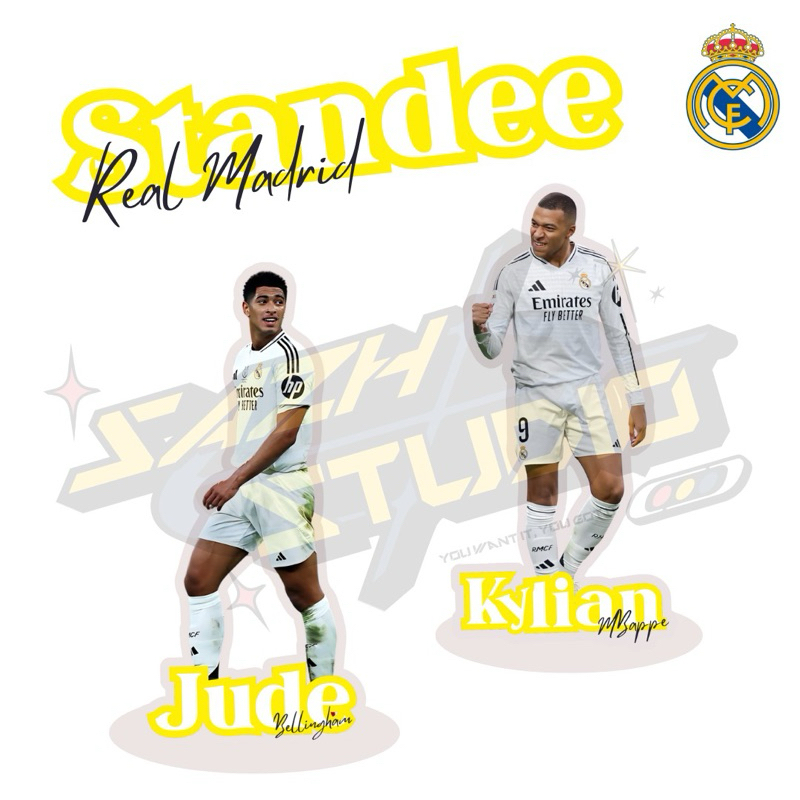 Jual Real Madrid Standee - Bellingham Mbappe | Shopee Indonesia