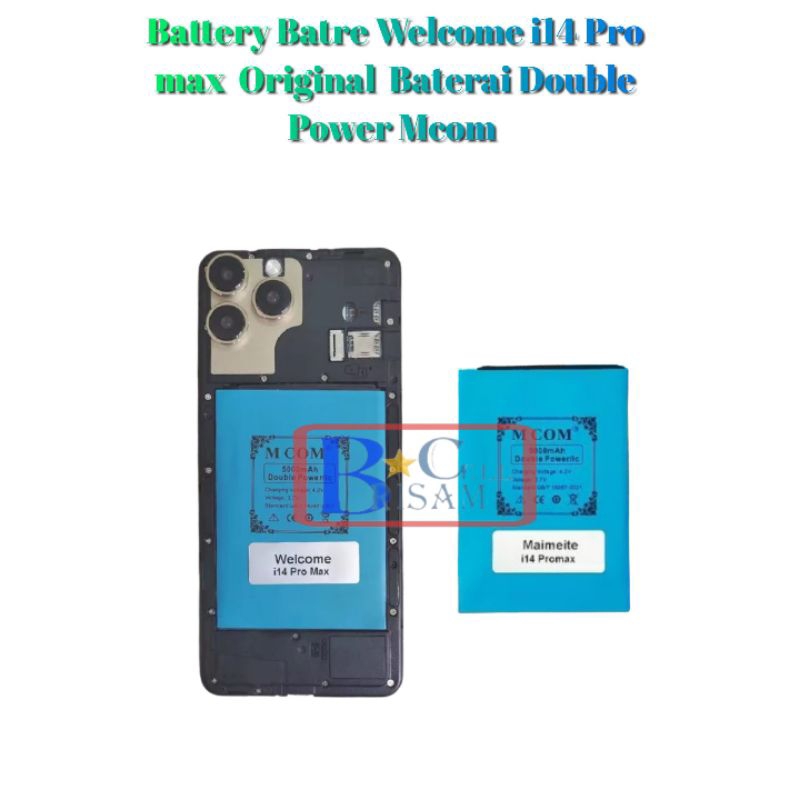 Jual Battery Batre Welcome i14 Pro max / Maimaite i14 Pro Max Original ...