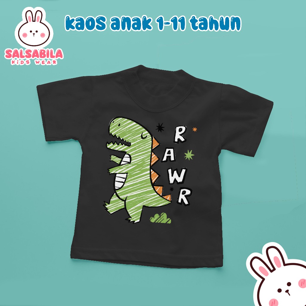 Jual Salsabila kids Wears Baju Kaos Distro Anak Laki laki Premium Umur 1-12 Tahun Bahan Cotton ...